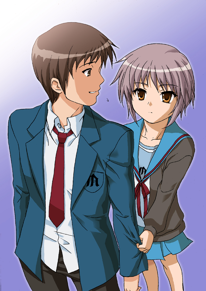 g-tetsu suzumiya haruhi no yuuutsu kyon nagato yuki seifuku | #35401 | yande.re